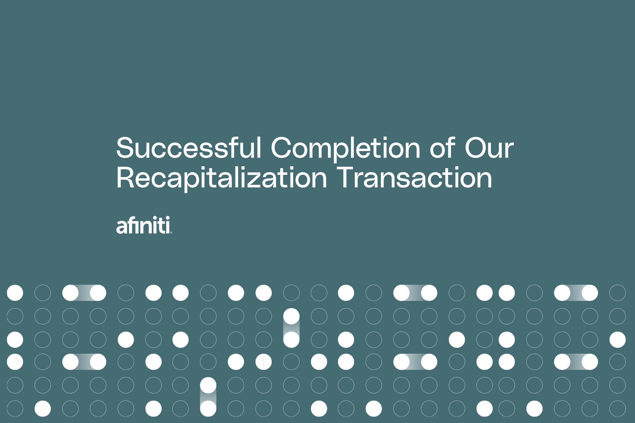 Afiniti Successfully Completes Recapitalization Transaction - Afiniti Afiniti Successfully Completes Recapitalization Transaction - Afiniti